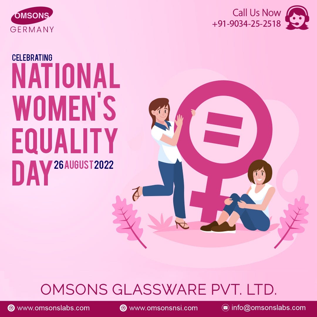 Women’s Equality Day - Omsons Glassware - Medium