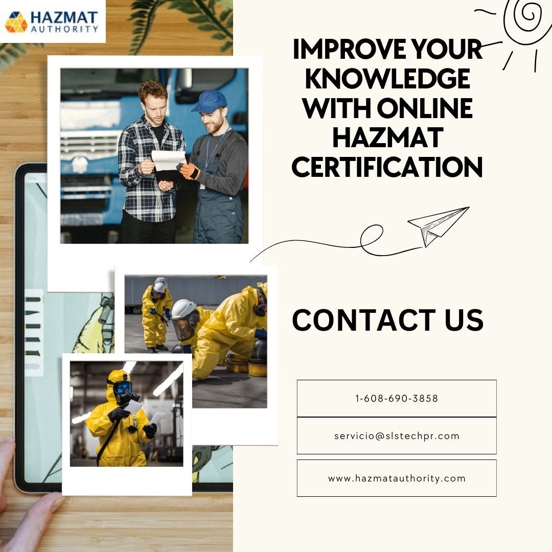 Improve Your Knowledge with Online Hazmat Certification - Hazmat ...