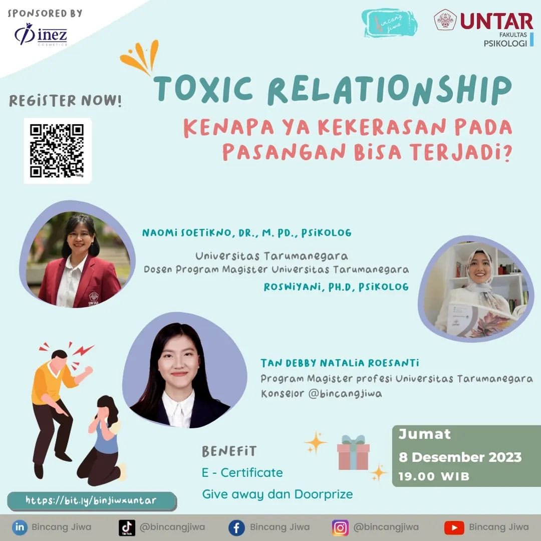 Press Release: Bincang Jiwa Ajak Masyarakat Untuk Belajar Memahami Toxic Relationship | by Aini ...