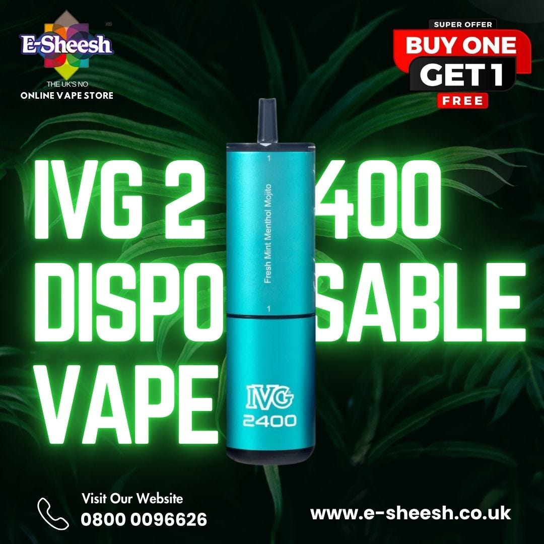 IVG 2400 Disposable Vape - E-Sheesh - Medium