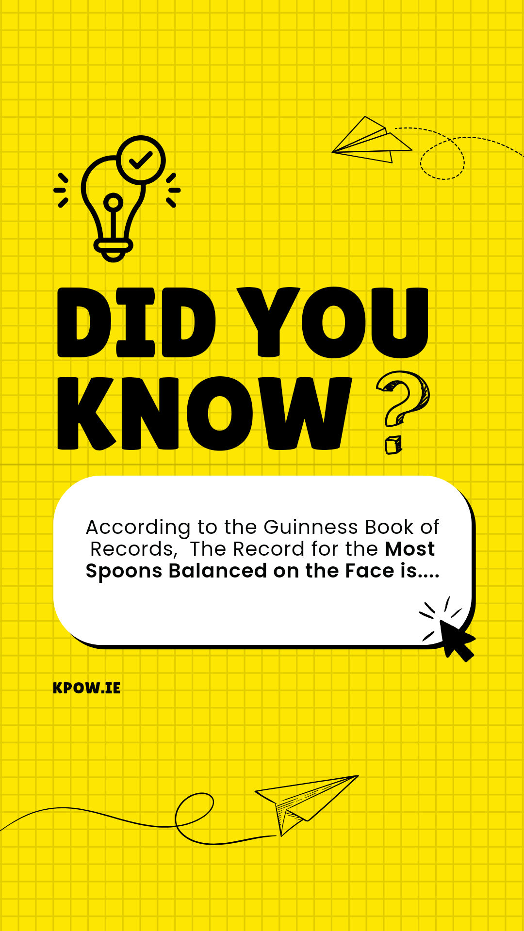 Did you know? According to the Guiness Book of Records, the record to ...