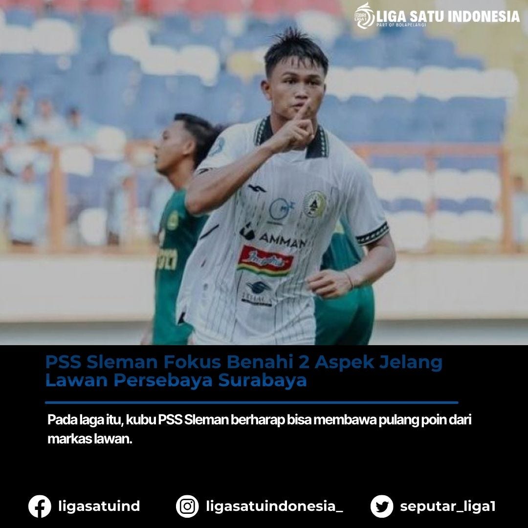 PSS Sleman Fokus Benahi 2 Aspek Jelang Lawan Persebaya Surabaya - Sekretarisliga - Medium