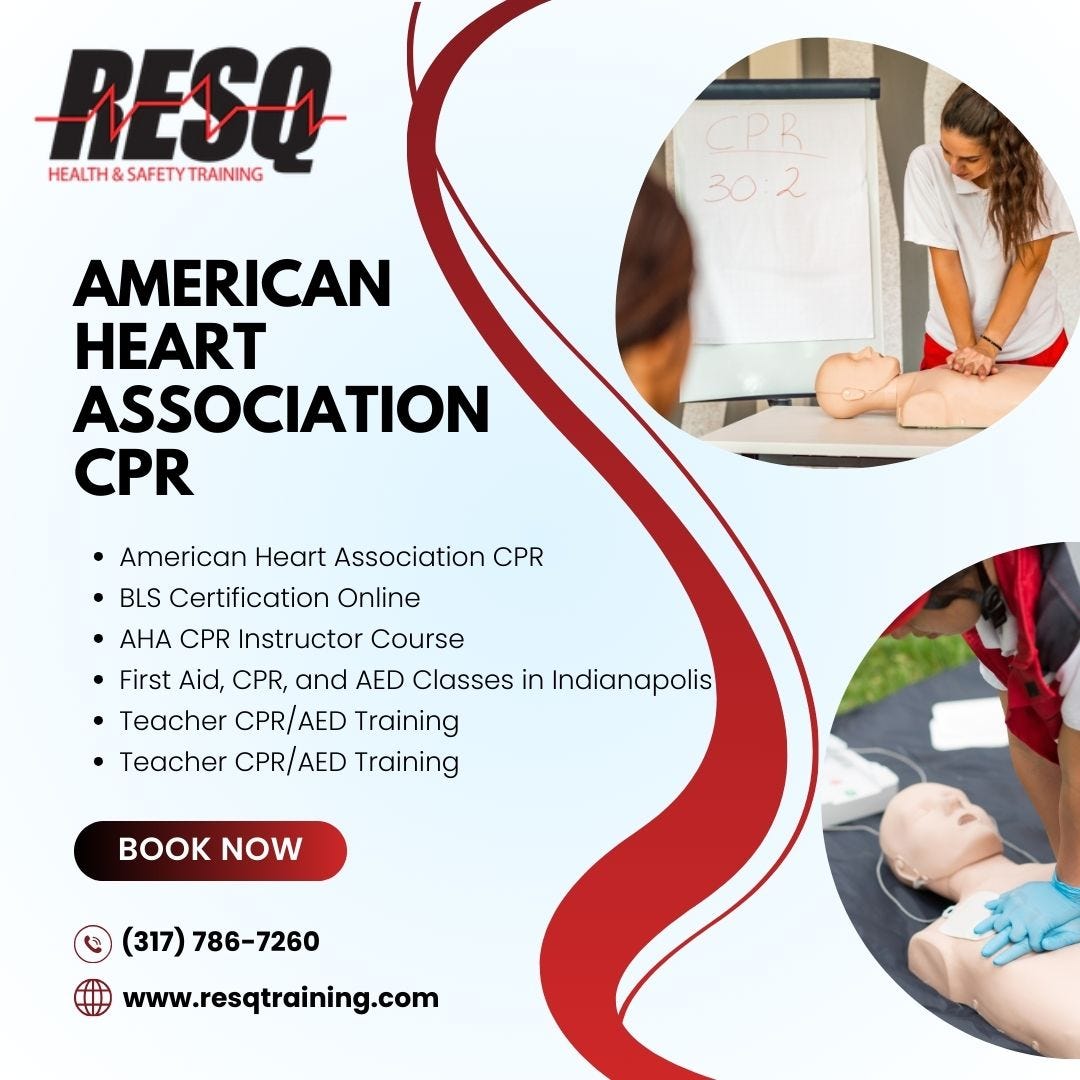 American Heart Association CPR | Resq Training - RESQ HEALTH & SAFETY TRAINING - Medium
