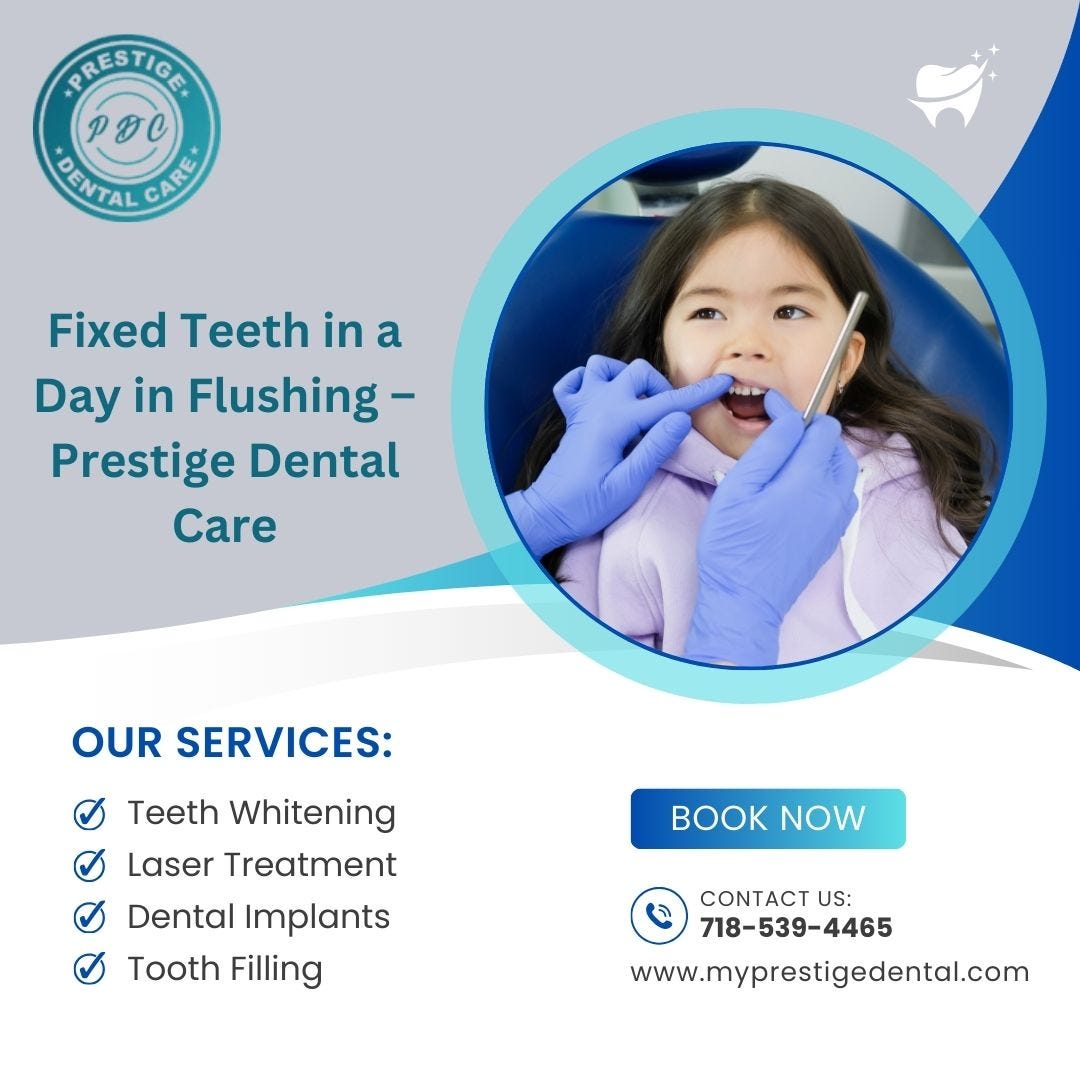 Fixed Teeth in a Day in Flushing — Prestige Dental Care - Prestige ...