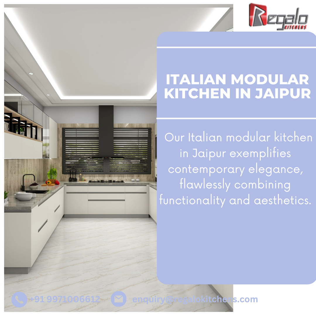 Italian Modular Kitchen in Jaipur - Kitchen Design - Medium