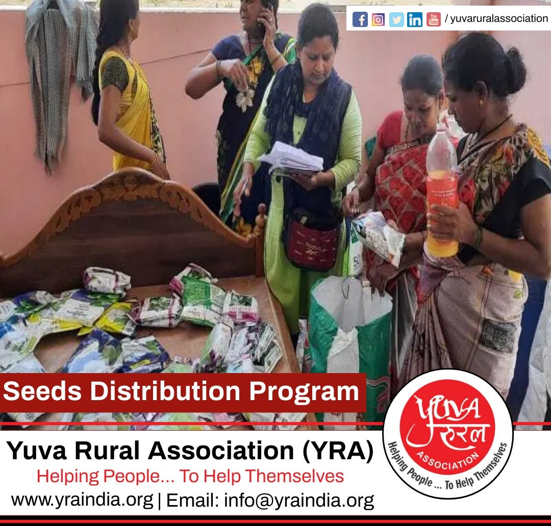 Seed Distribution & Awareness Program in Rural Village — YRA India ...