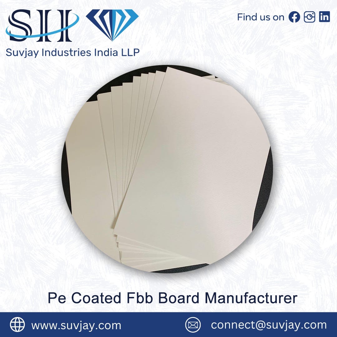 PE Coated FBB Board Manufacturer. In the dynamic landscape of packaging ...
