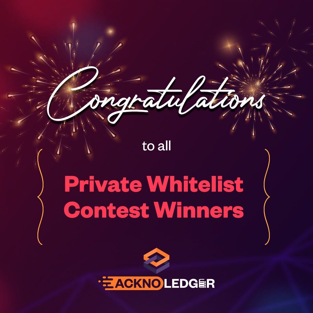 Whitelist Contest Winners Announcement | by DODAS | Medium