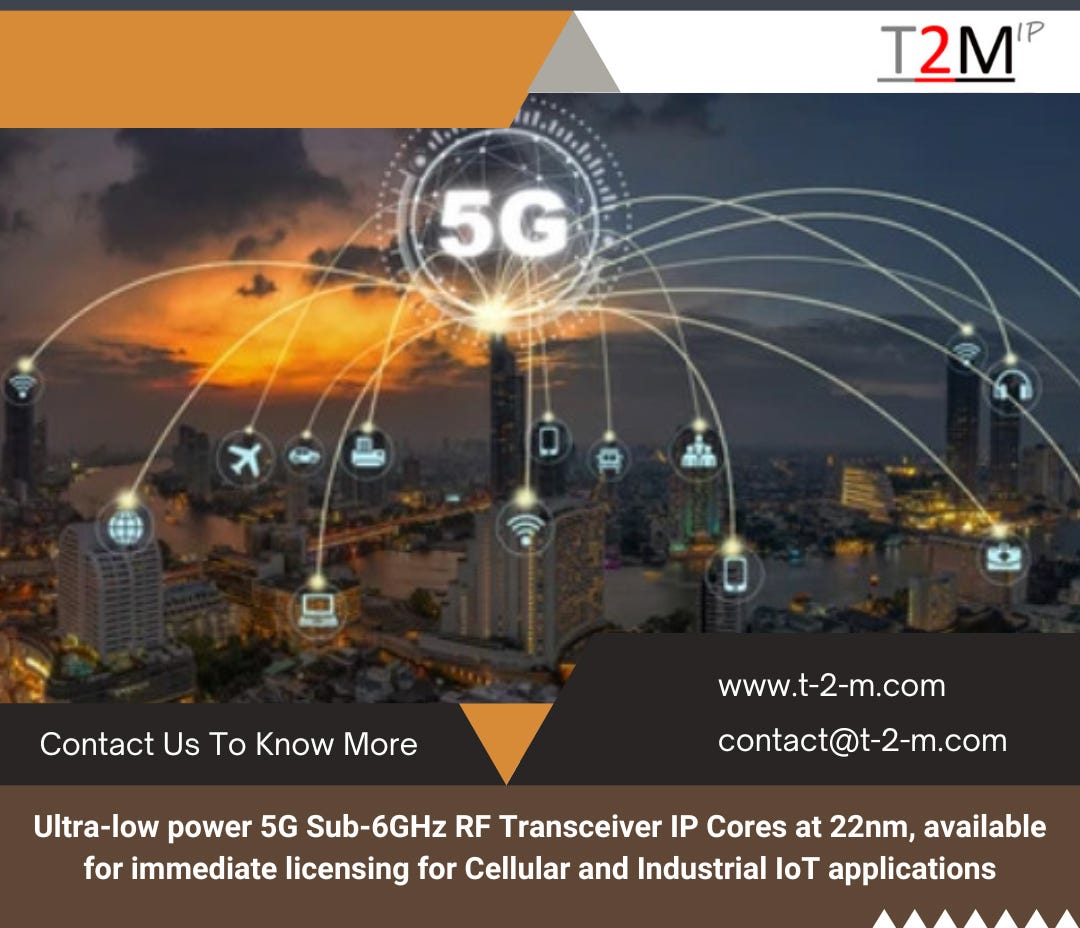 Ultra-low power 5G Sub-6GHz RF Transceiver IP Cores at 22nm | by T2M IP | Medium