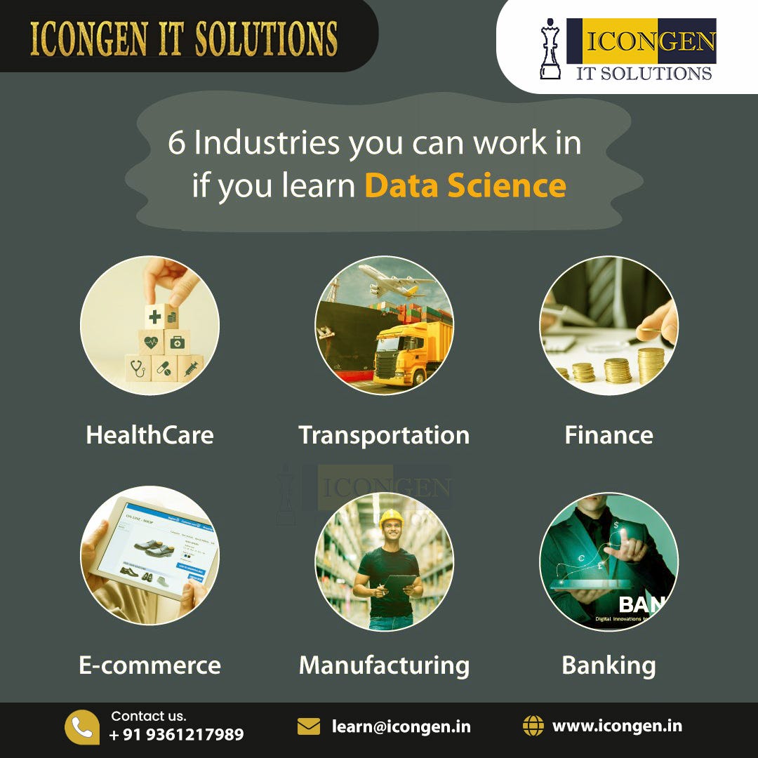 6 Industries you can work in if you learn Data Science - iconGen IT ...