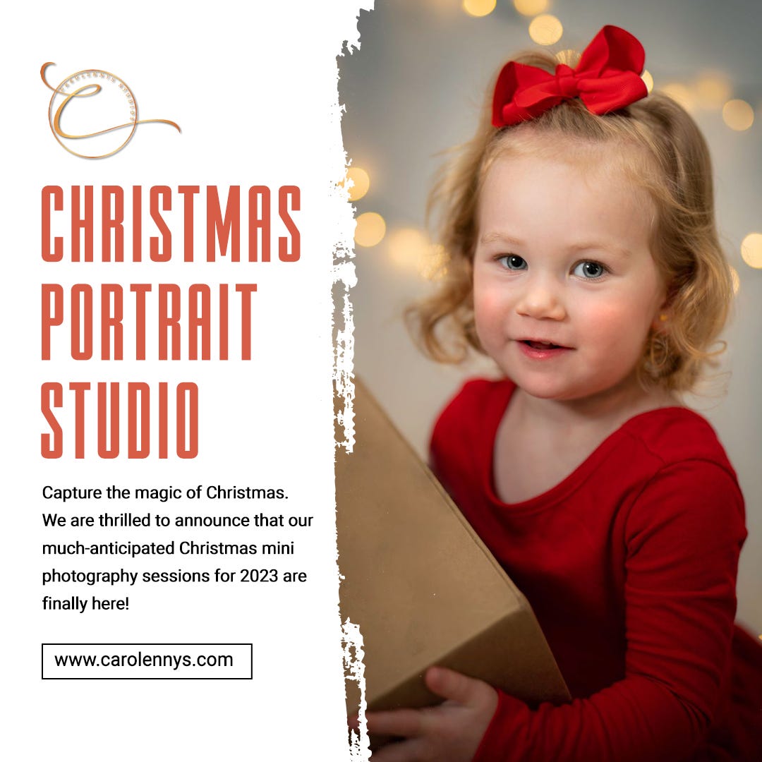 Festive Joy in Every Frame: Christmas Portrait Studio - Carolennys ...