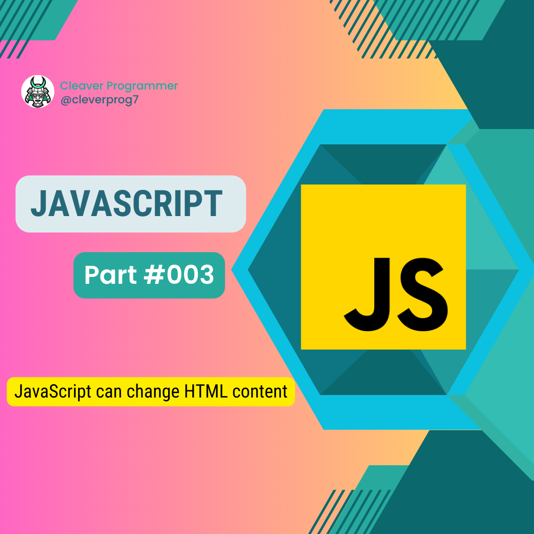 Part 003 JavaScript - Cleaver Programmer - Medium