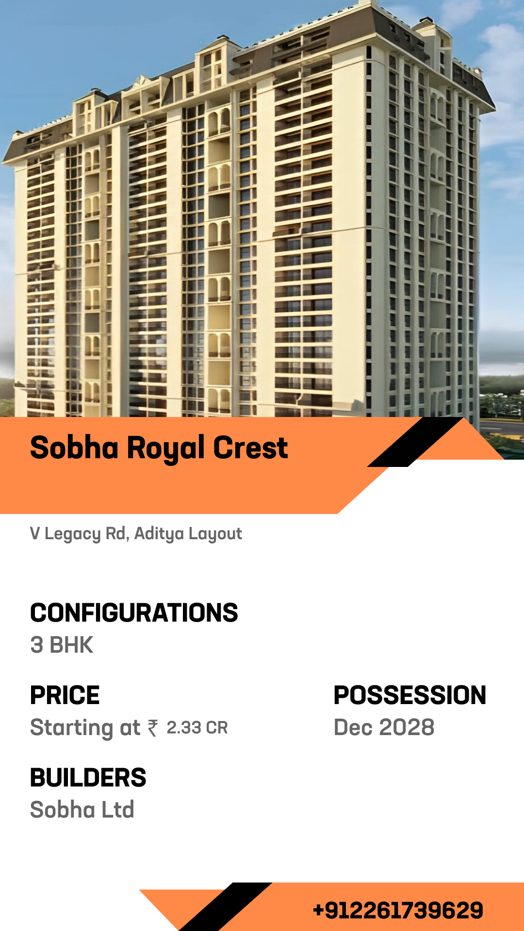 Sobha Royal Crest — 3 BHK Homes In Bengaluru | Dwello - Rahulsharma - Medium