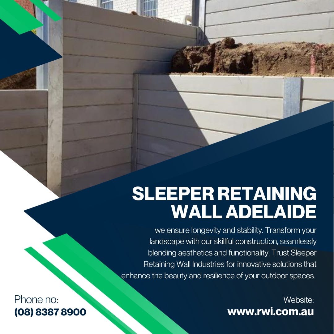 Sleeper Retaining Wall Adelaide - Retaining Wall Industries au - Medium