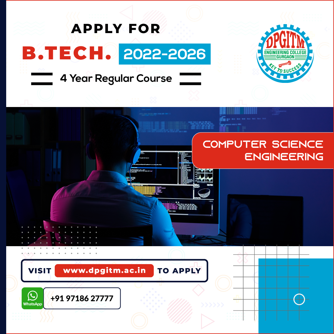 B.Tech Computer Science Engineering Admissions Open for 2022 in Gurgaon ...