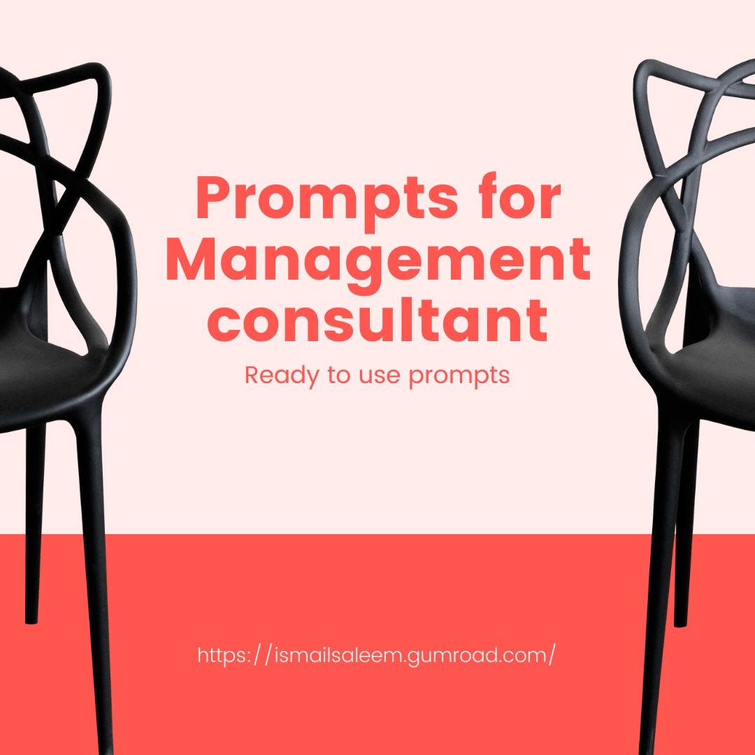 Leveraging ChatGPT Prompts for Management Consultants: A Guide to Enhanced Decision-Making | by ...