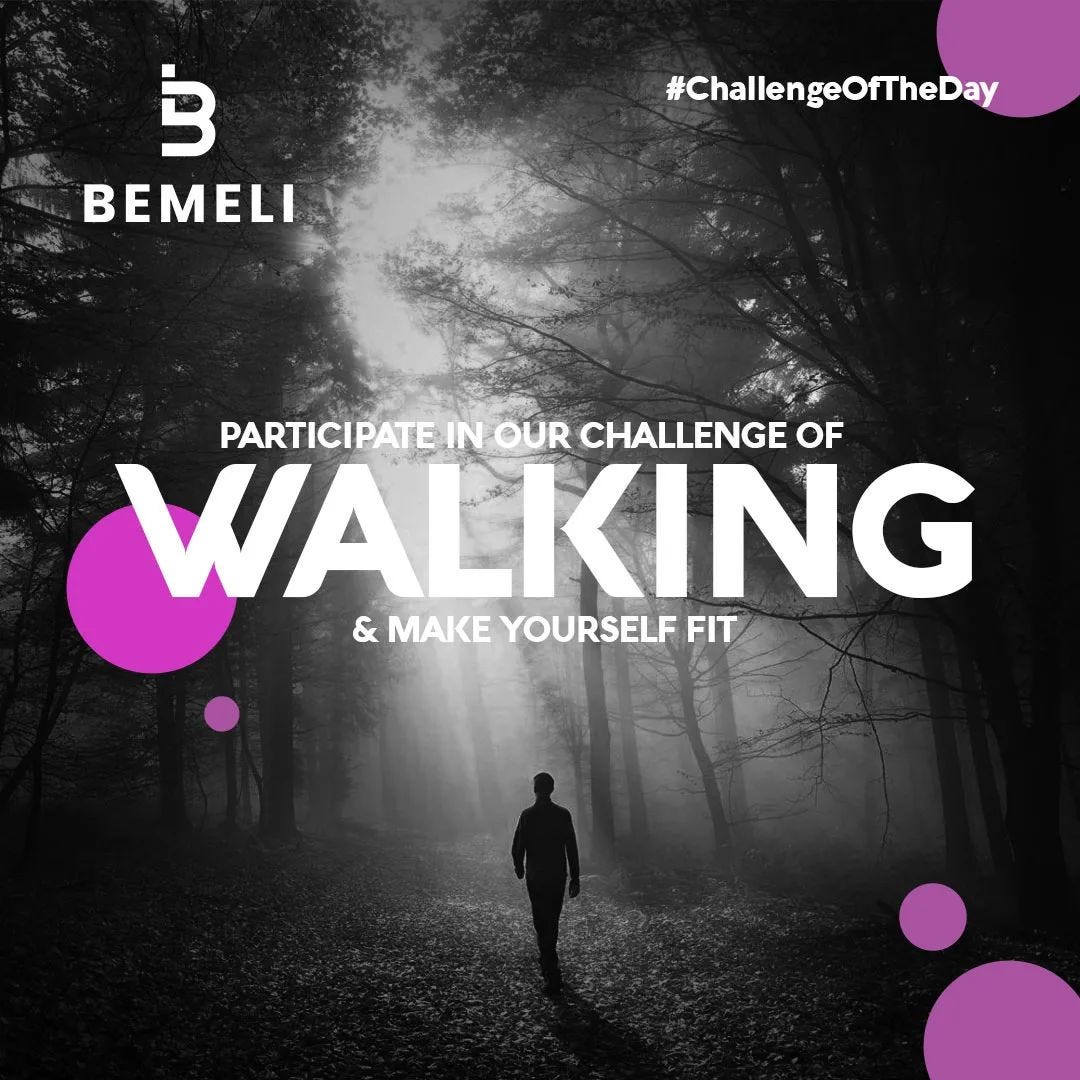 Walking challenge - Bemeliappdigital - Medium