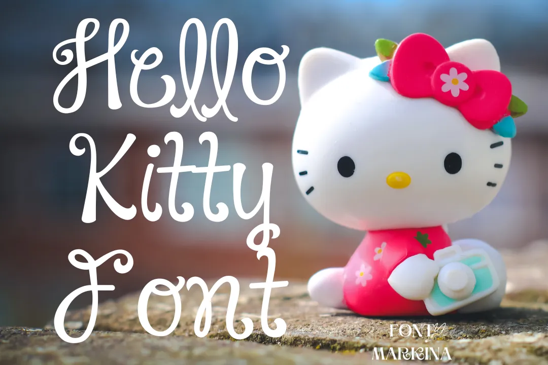 Hello Kitty Font Free Download. The Hello Kitty Font is a logo typeface… | by Fontmarkina | Aug ...