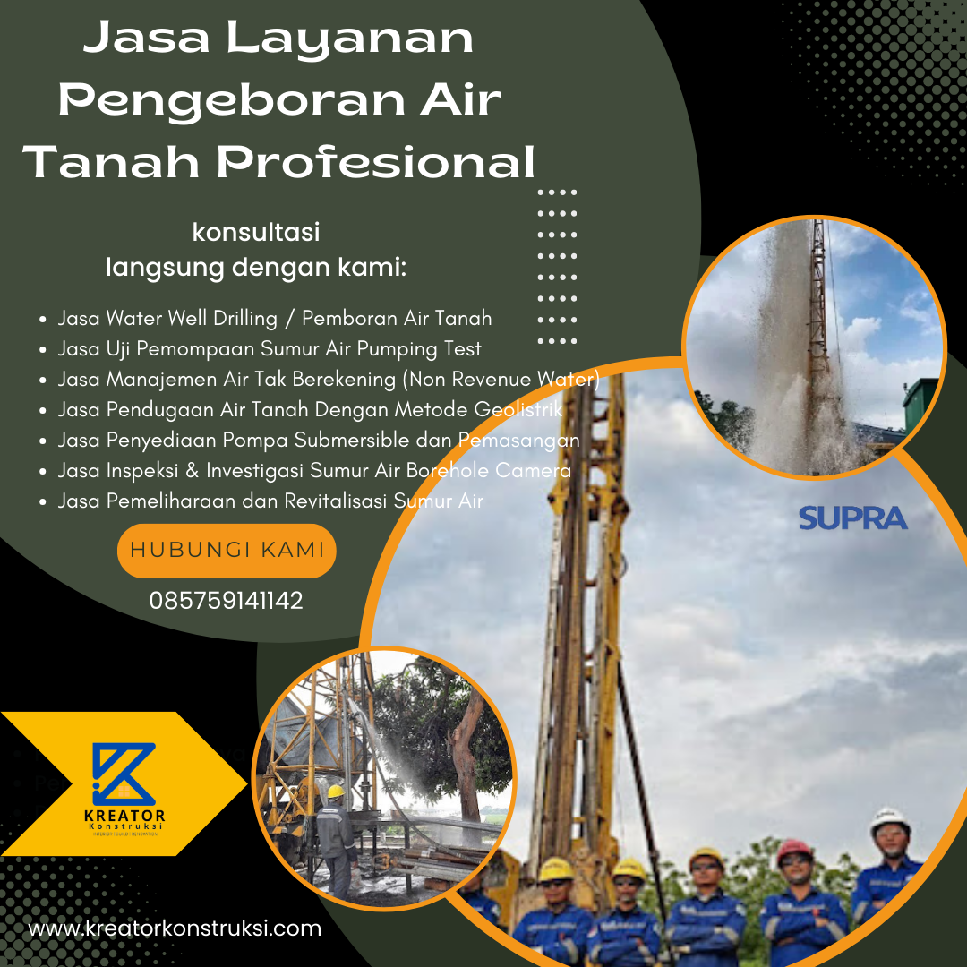 Jasa Pengeboran Air Tanah Terbaik di Caringin Bandung — Kreator Konstruksi | by Kreator ...