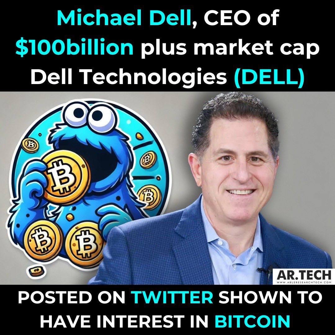 Even Michael Dell interested on Bitcoin 🤩 CEO of $100billion plus ...
