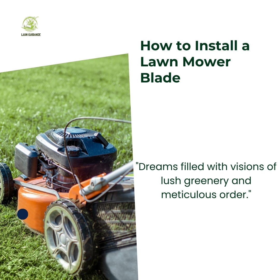 Installing a lawn mower blade - James M. Chew - Medium