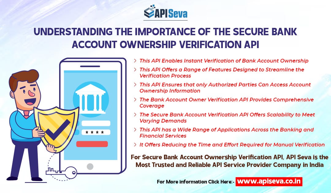 Introducing the Secure Bank Account Ownership Verification API Safeguarding Financial ...
