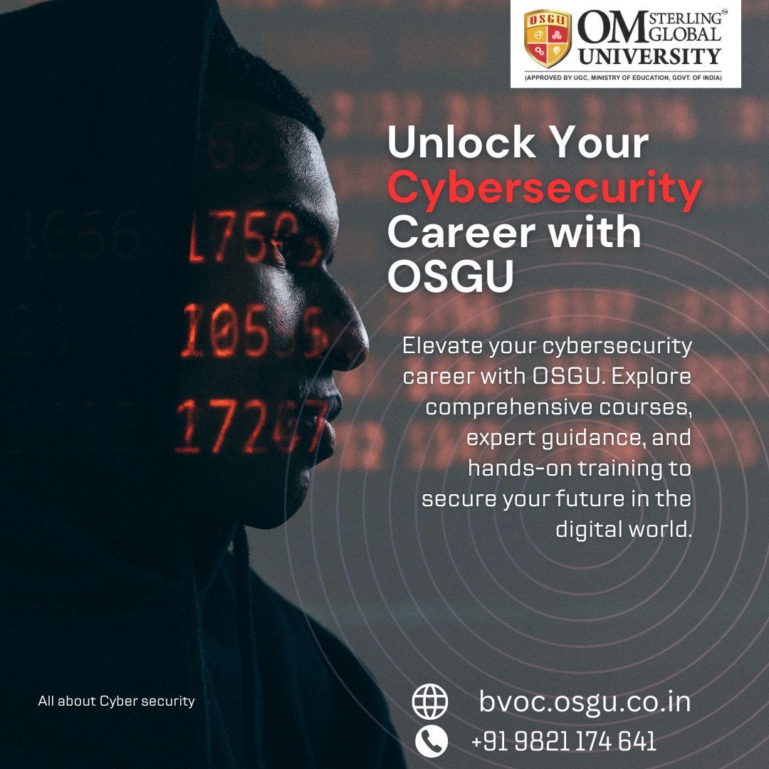 Why Pursue B.Voc in Cyber Security from Om Sterling Global University ...