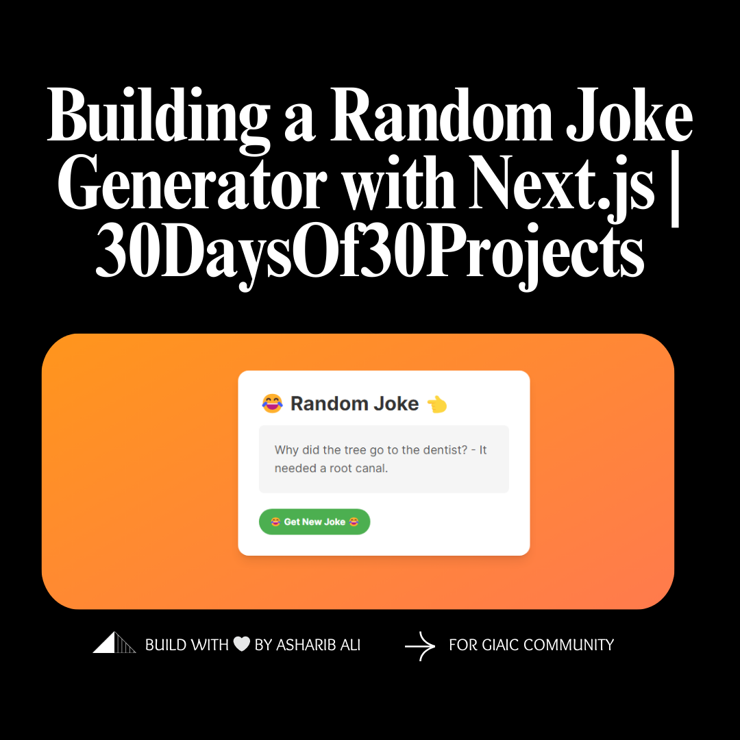 Building a Random Joke Generator with Next.js | by Asharib Ali | Medium
