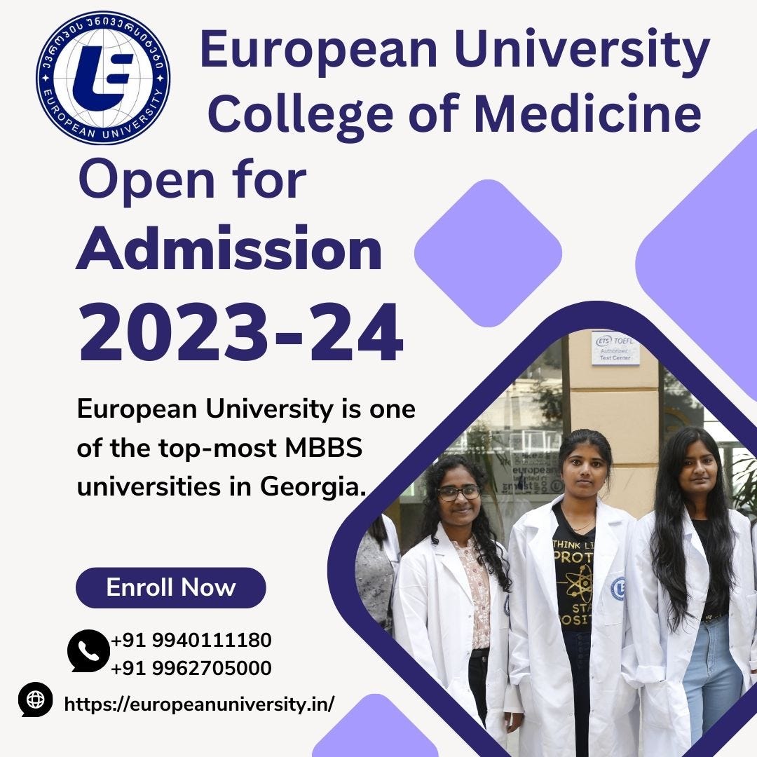 Study for the European University MBBS program for 2023–2024 ...