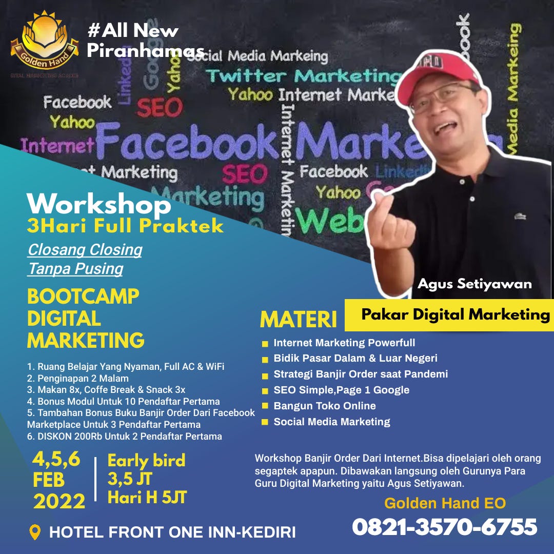HARGA TERJANGKAU!!. PENDAFTARAN WORKSHOP KLIK… | by Workshop Digital Marketing | Medium