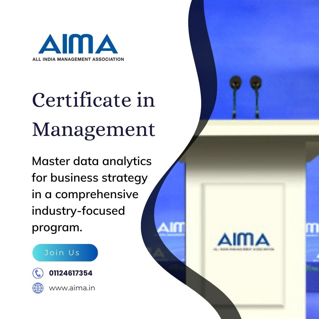 Certificate in Management- AIMA - Aimapgcourse - Medium