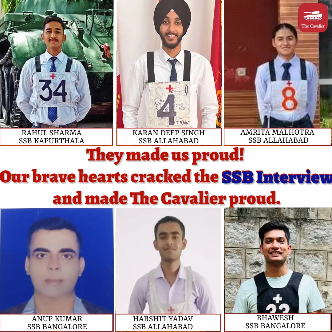 SSB Interview Recommended Students - Webadmin - Medium