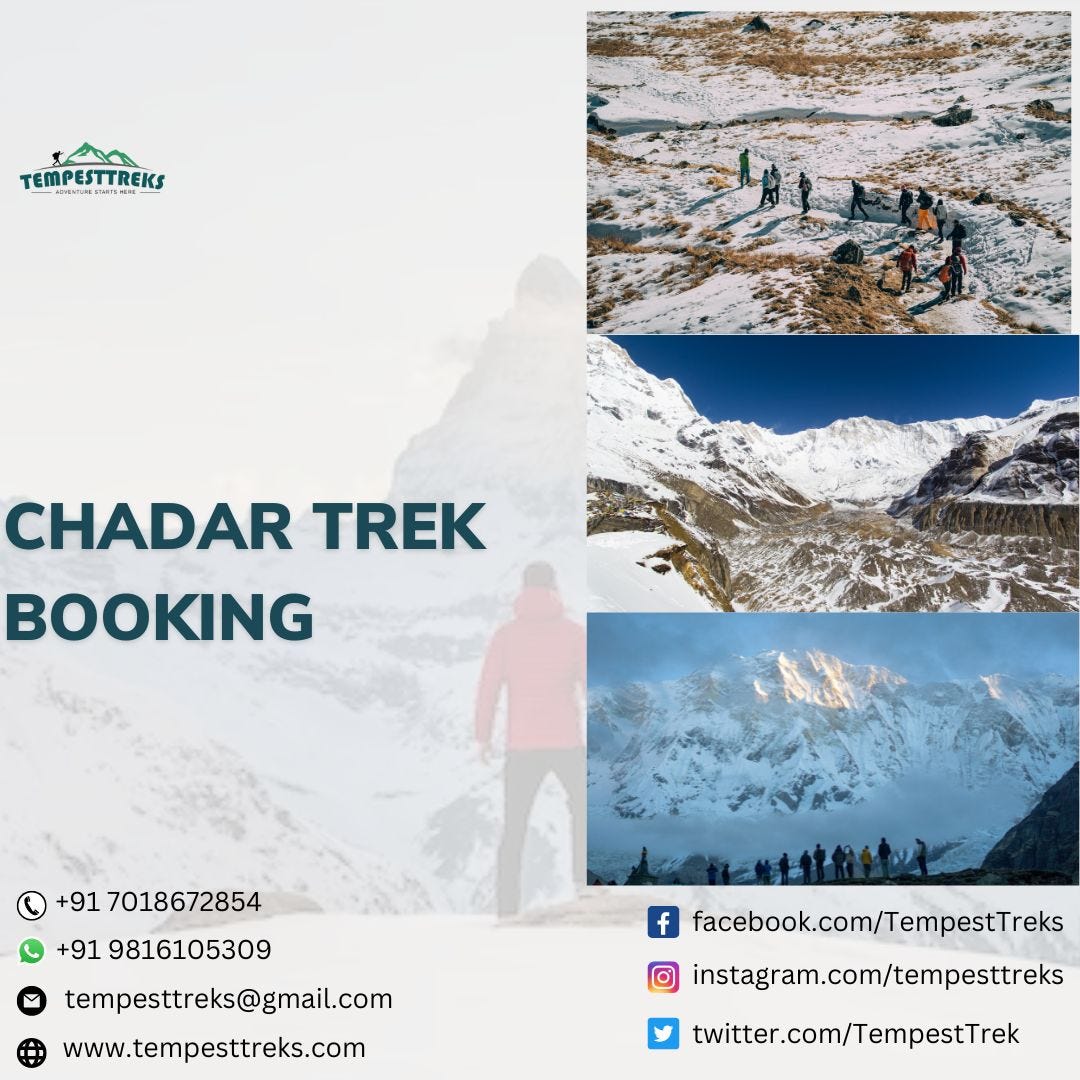 Chadar Trek Booking | Frozen River Chadar Trek — Tempest Treks ...