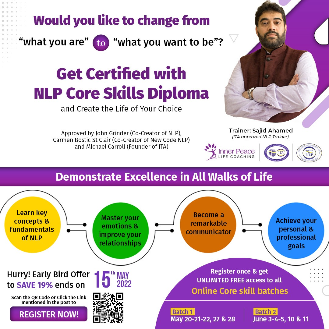 Get Certified with NLP Core Skills Diploma & take your first step towards Success | by ...