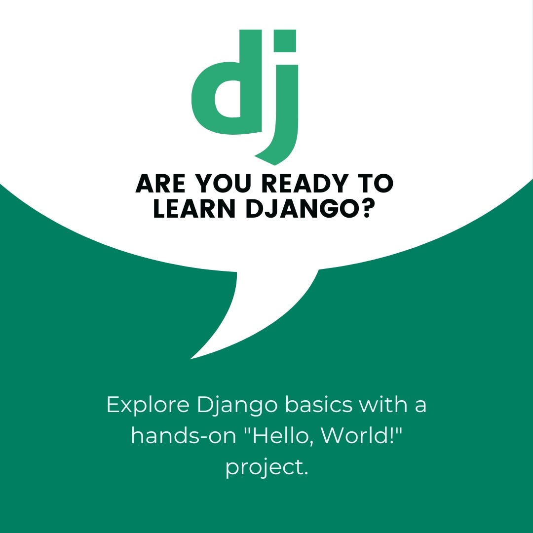 Getting Started with Django: A Simple “Hello, World!” Project | by Mohammad Dillawar | Medium