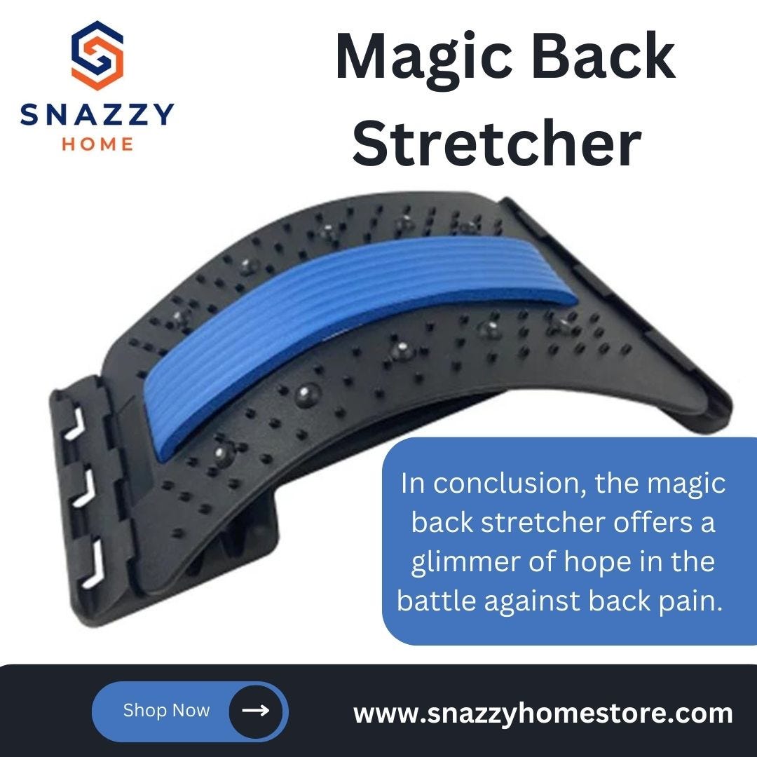 Untangling the Backache: Can a Magic Back Stretcher Be Your Pain-Free ...