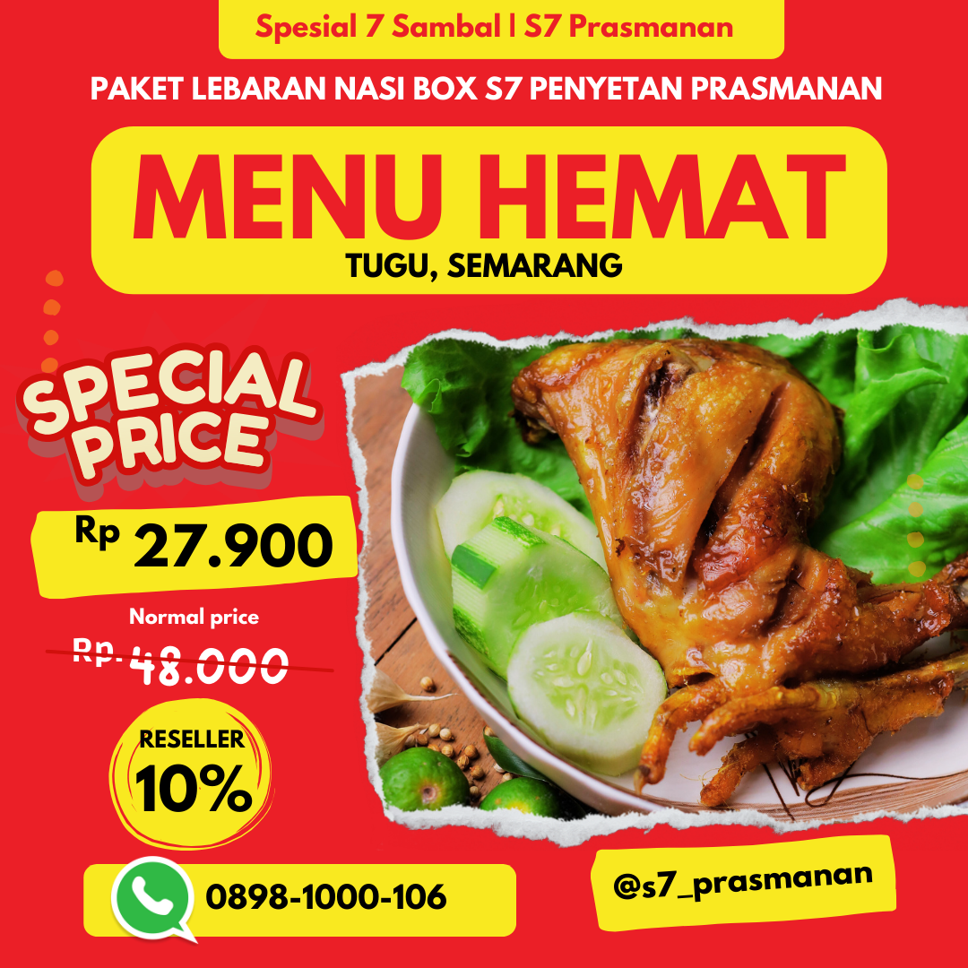 MENU HEMAT, (WA) 0898–1000–106, Paket Lebaran Nasi Box Tugu Semarang ...