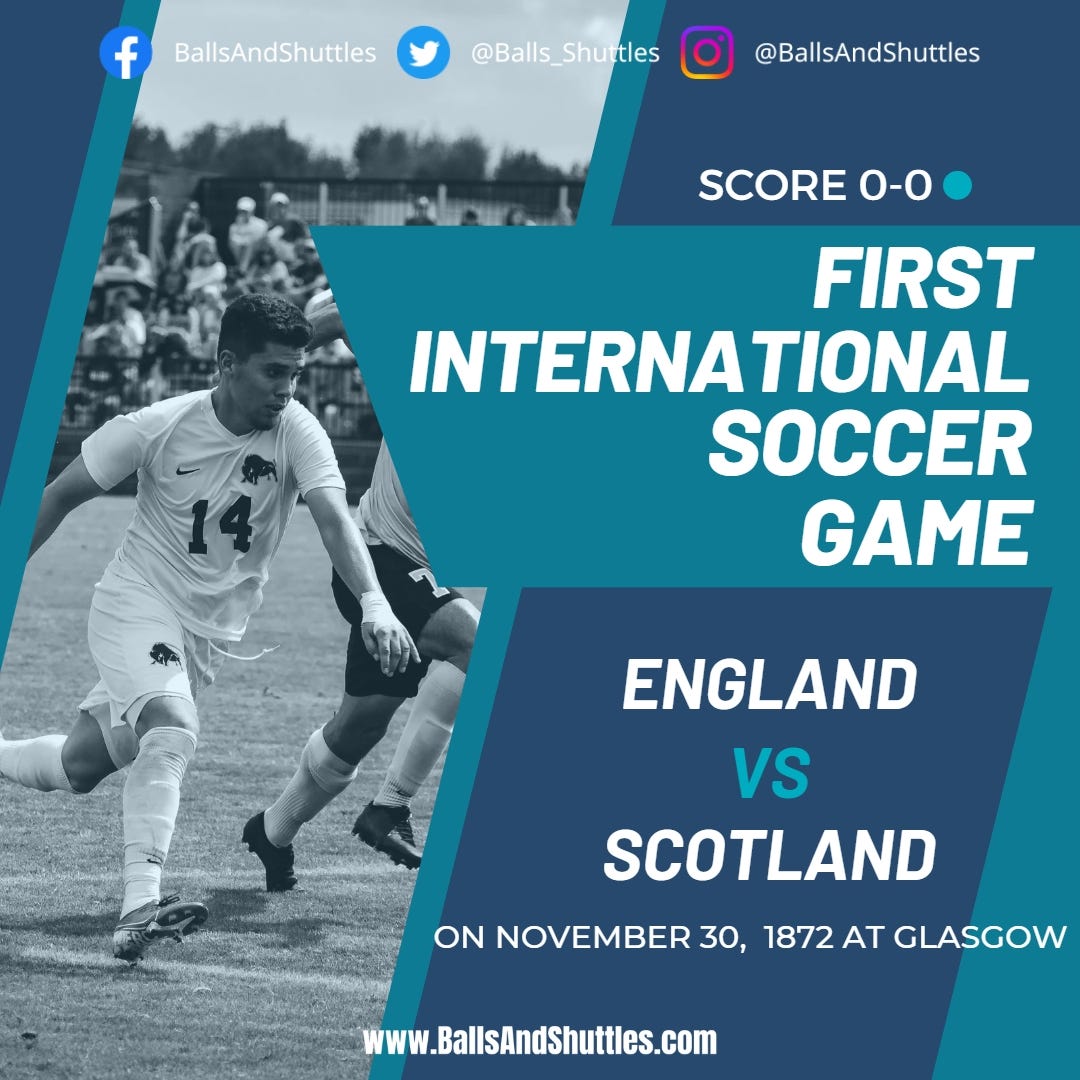 FIRST INTERNATIONAL SOCCER GAME - BallsAndShuttles - Medium
