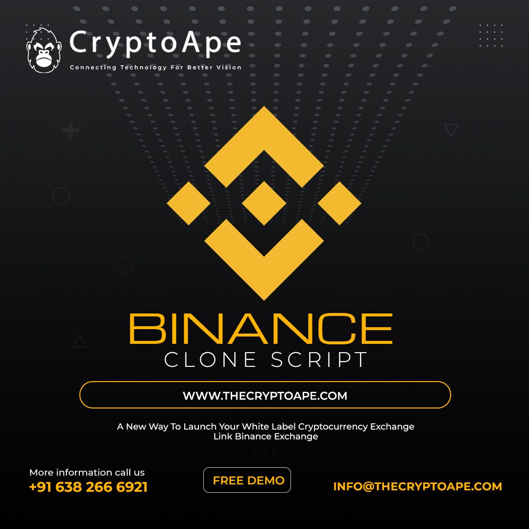 White Label Binance Clone Software Development | by Crypto Ape | Medium