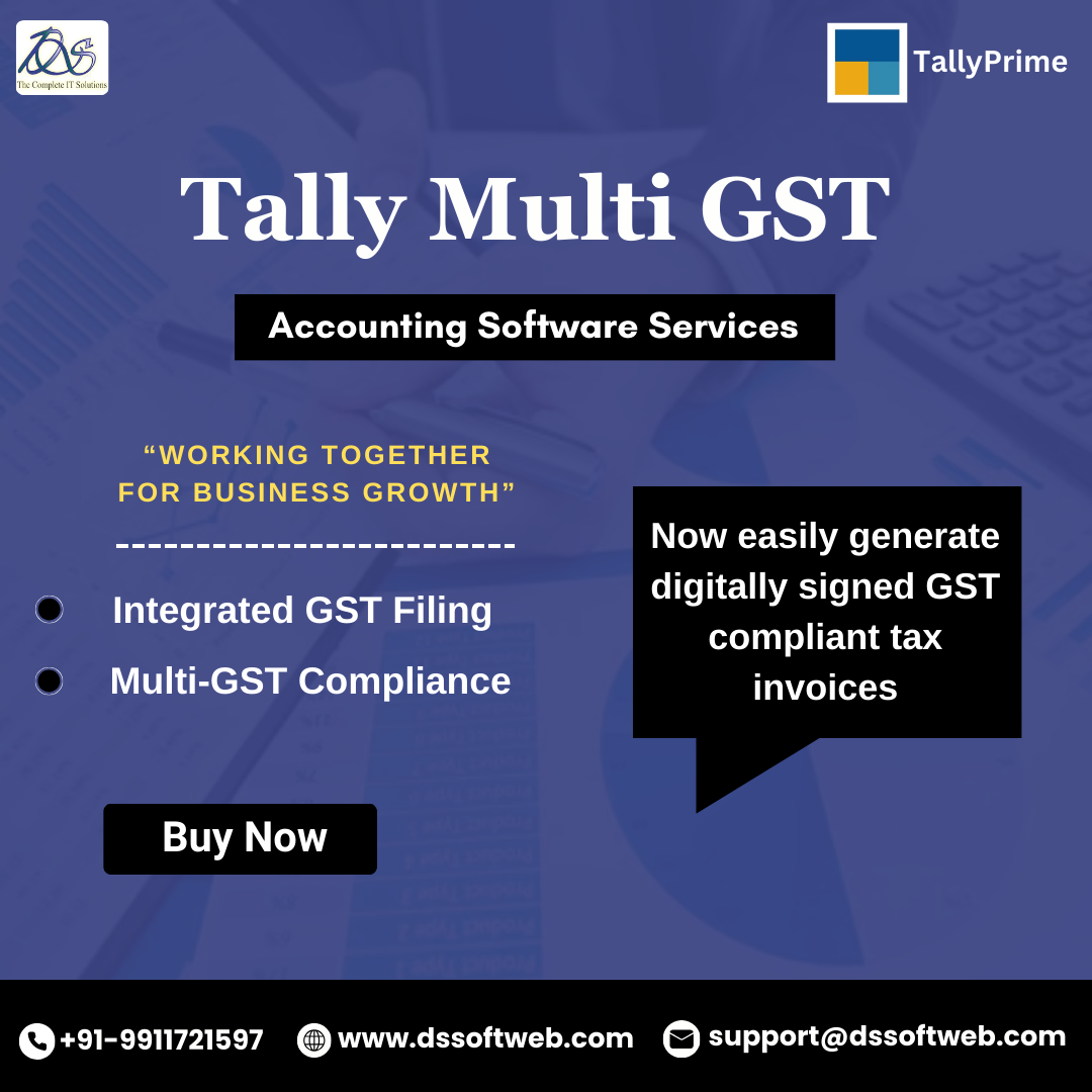 Tally Multi GST Services Near Delhi - Ds Software & Web Solutions - Medium