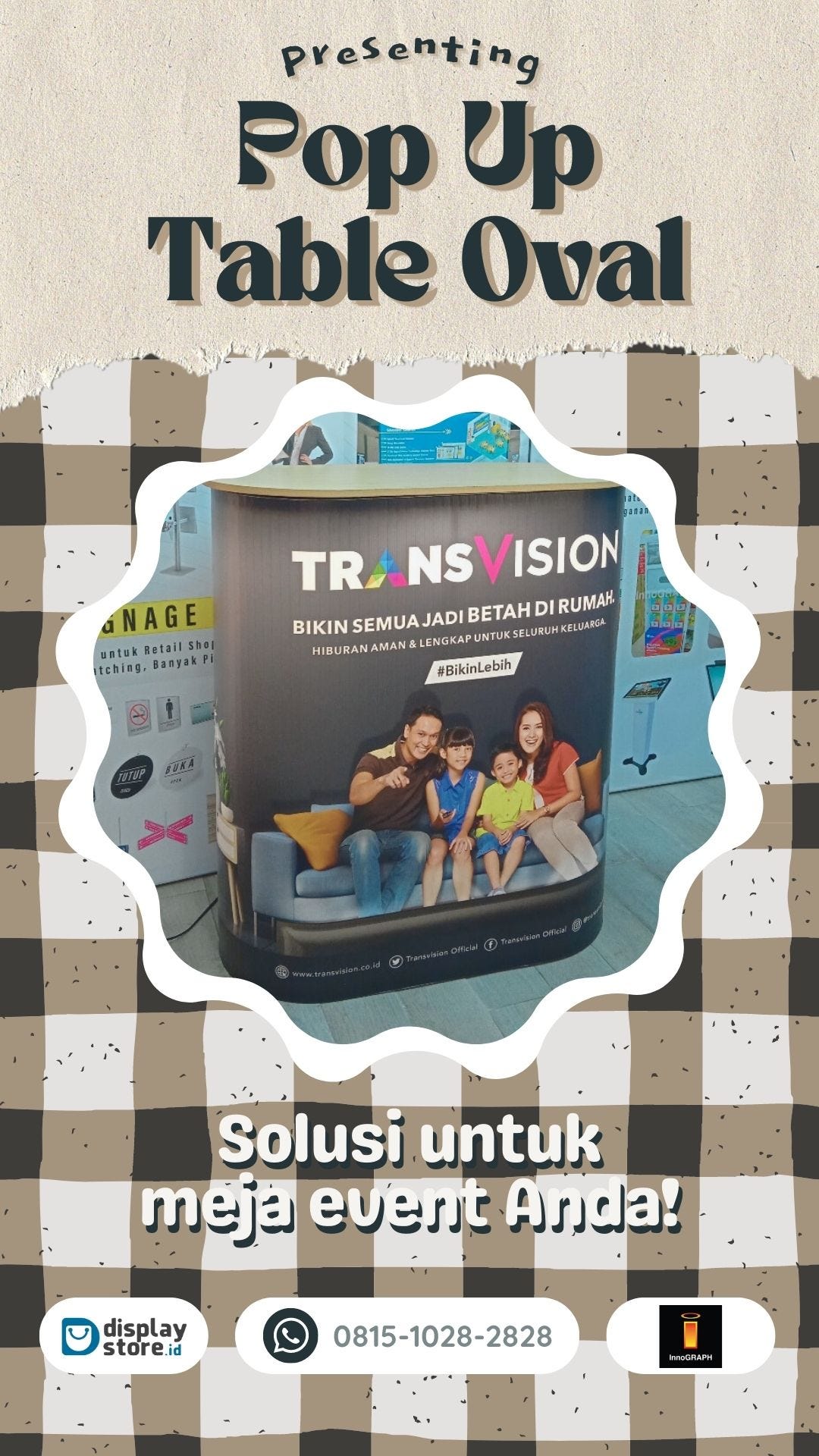 PROMO! Promotion Table Portable Jakarta, WA: 0815–1028–2828, Event Desk Display, Event Desk ...