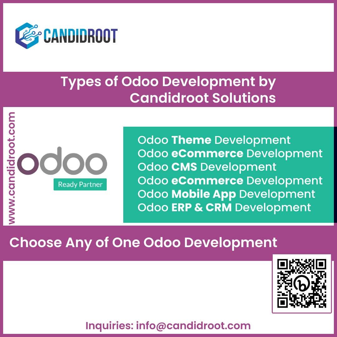 Types of Odoo Development Services - Candidroot Solutions Pvt. Ltd - Medium