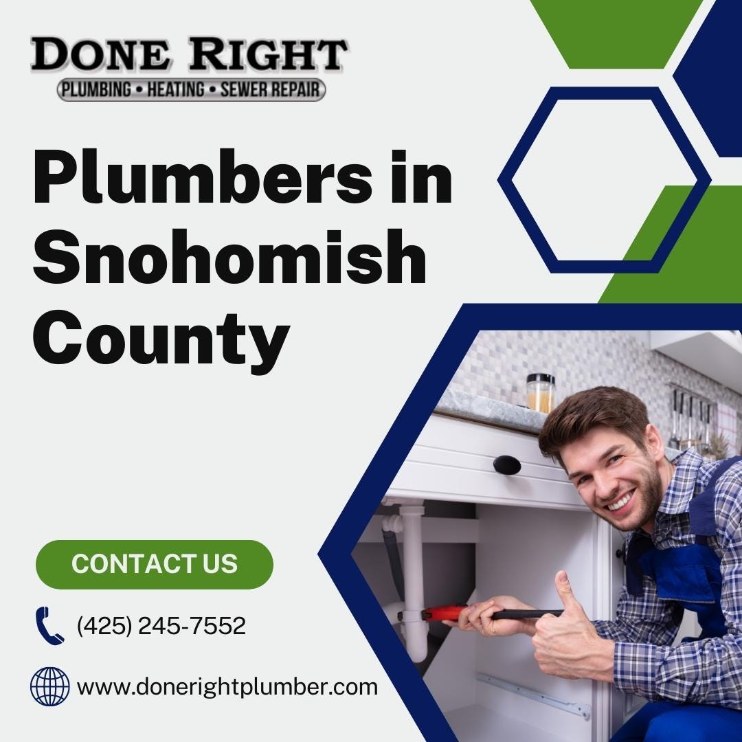 Plumbers in snohomish county - Done Right Plumber - Medium