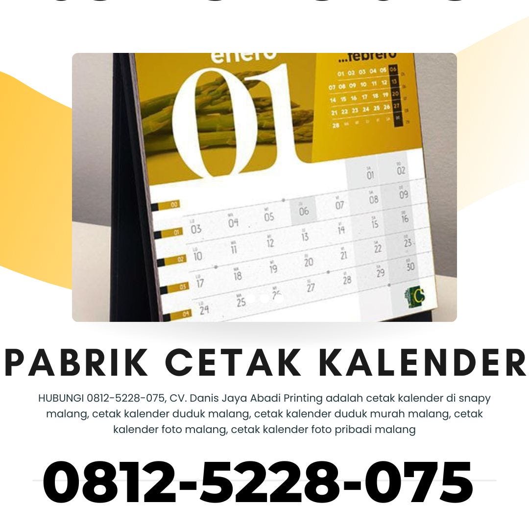 WA/CALL 0812-5228-075 | Buat Kalender Meja Murah Malang, MESIN JERMAN ...