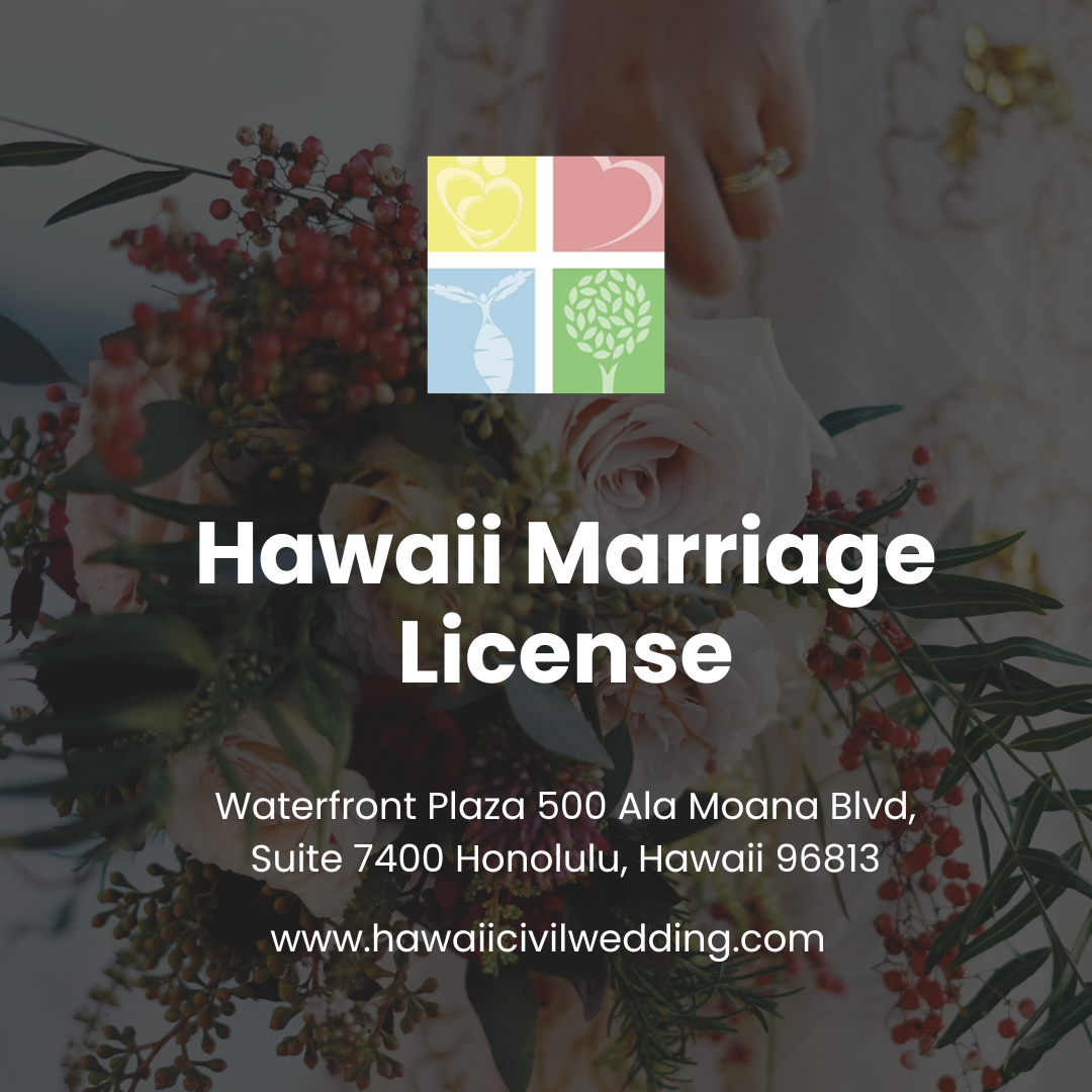 Hawaii marriage license - Hawaii Civil Wedding - Medium