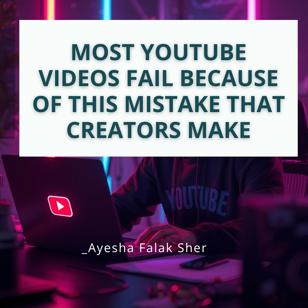 Why Most YouTube Videos Fail (And It’s Not the Editing) | by Ayesha ...