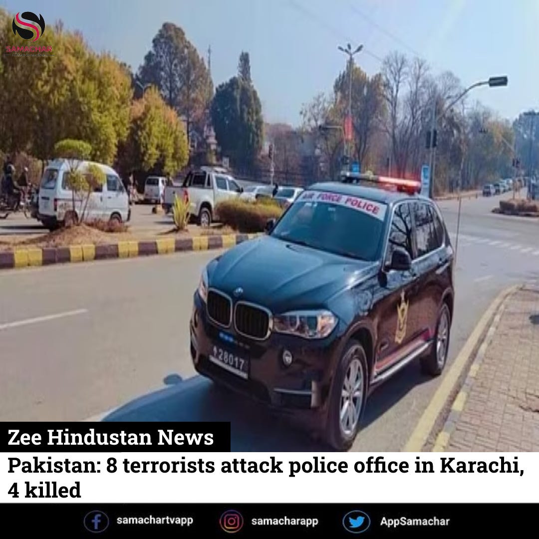 Pakistan: 8 terrorists attack police office in Karachi, 4 killed | by ...