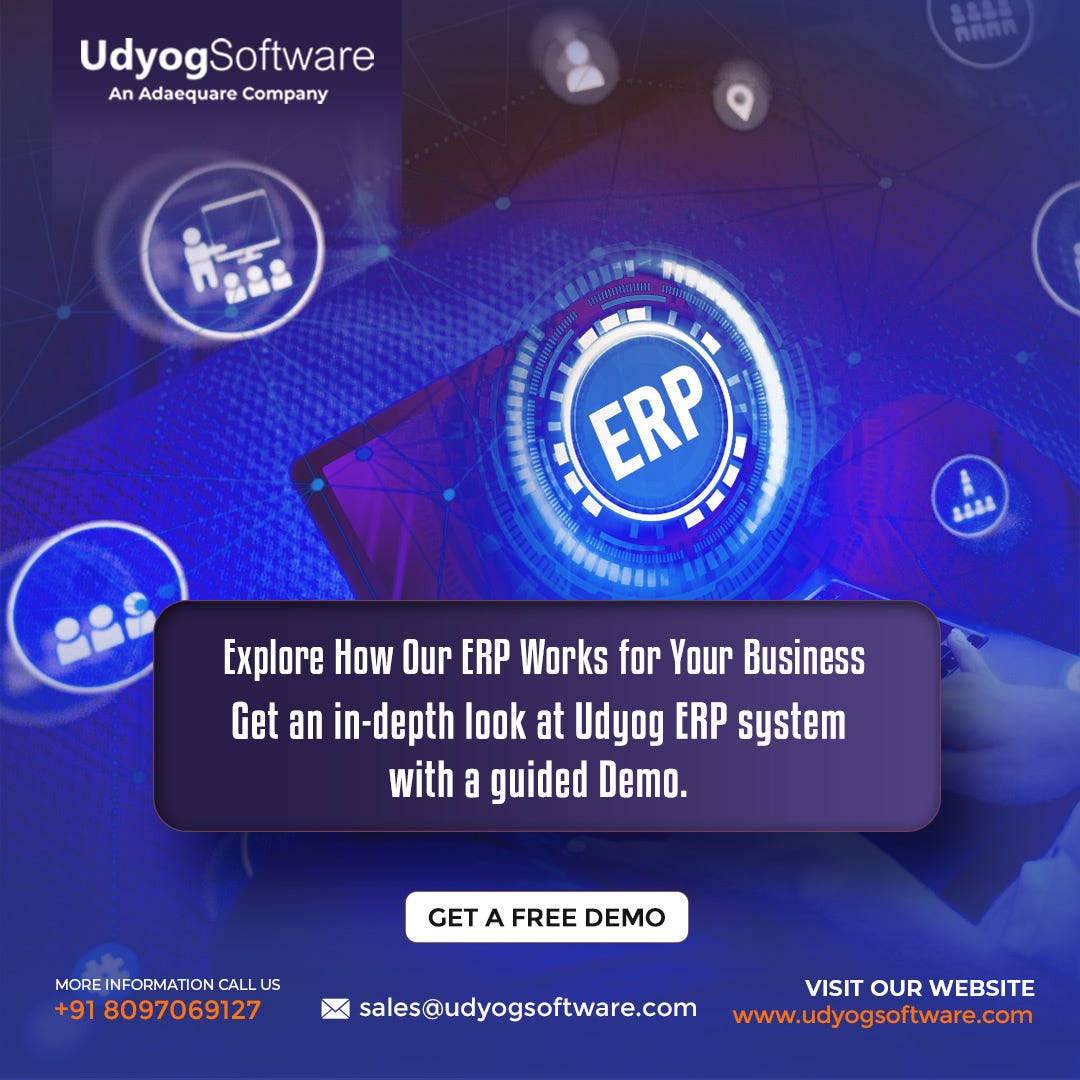 Best ERP in India for Manufacturing | UDYOG ERP Features & Benefits ...