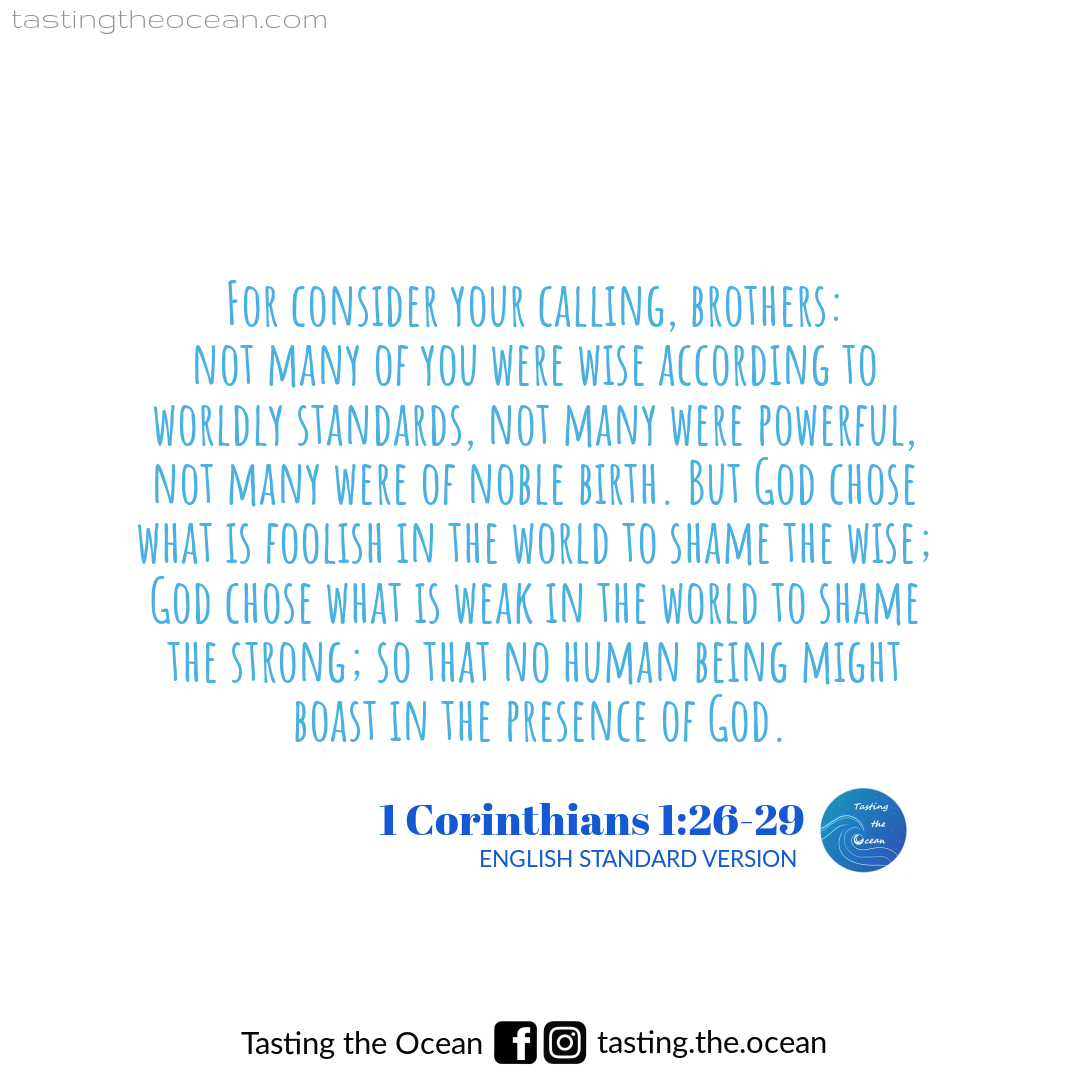 🍃"God’s Choice of the Foolish"🍃 God uses the powerless and others whom ...