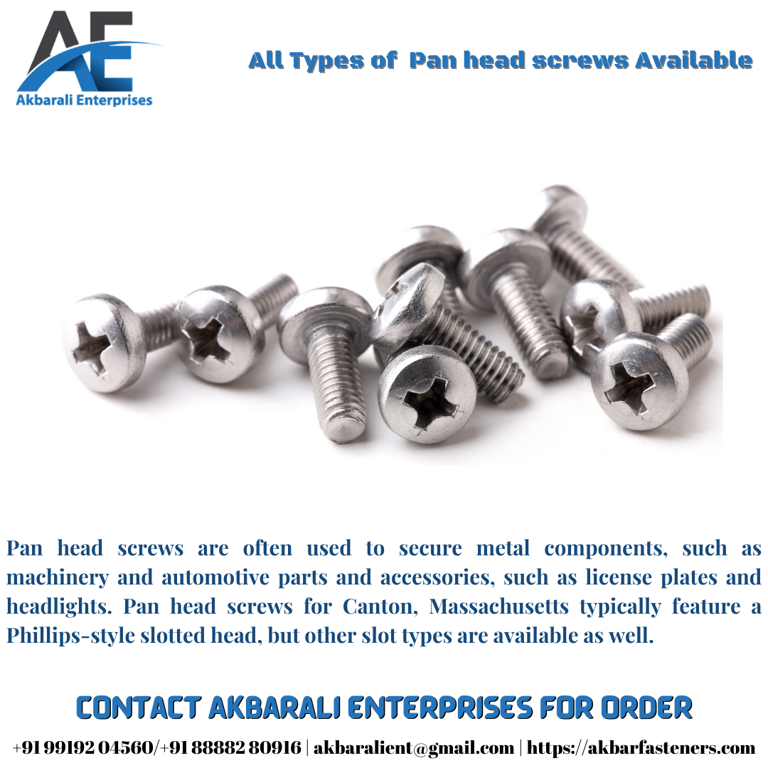 All Types of Pan head screws Available - Akbaralienterprises - Medium